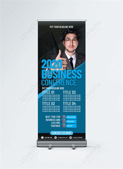 현대 패션 간단한 비즈니스 스타일 회의 테마 롤업 배너 이미지 사진 465389055 무료 다운로드