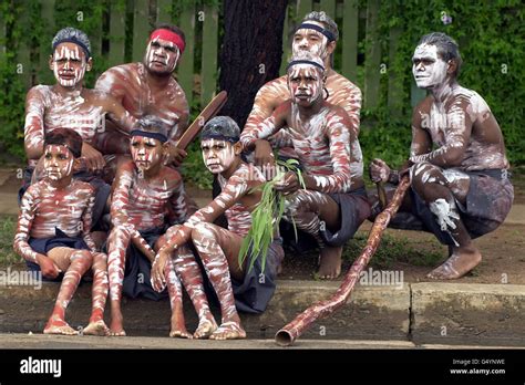 The Ngemba Muranari Dancers Outside The Muda Aboriginal Language And