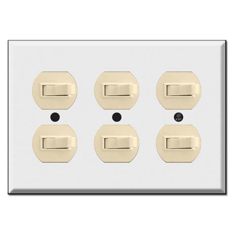 Horizontal Flip Toggle Light Switch Wall Plates