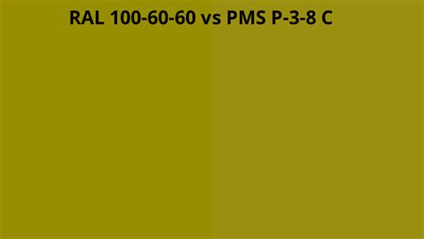 Ral 100 60 60 Vs Pms P 3 8 C Ral Colour Chart Uk