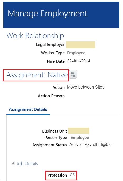 Assignment Name Is Different From Job Name — Cloud Customer Connect