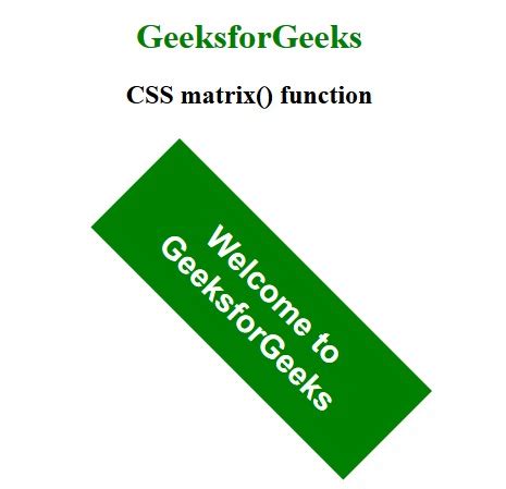 Css Matrix