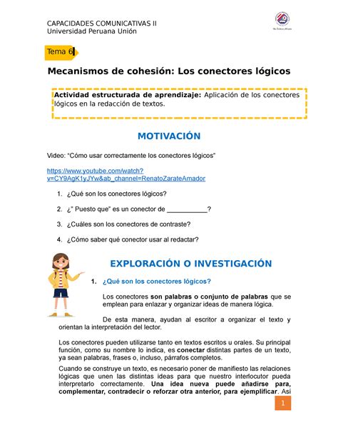 02428185 4392 Aplicación De Los Conectores Lógicos En La Redacción De