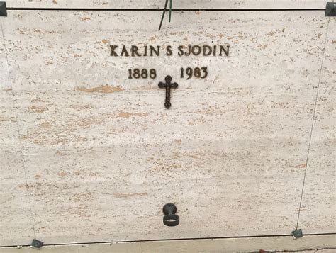 Karin Sofia Carin” Olsson Sjodin 1888 1983 Find A Grave äreminne