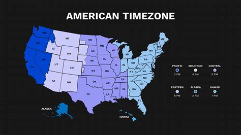 Map Of Time Zones Of The United States The United States Timezones Map