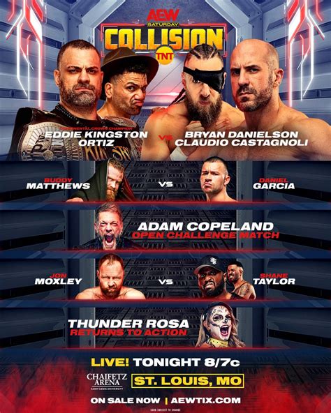 Aew Collision Results Winners Live Grades Reaction Highlights From