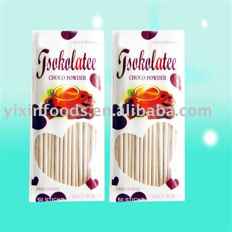 Long Straw Chocolate Flavor Powder Candychina Price Supplier 21food