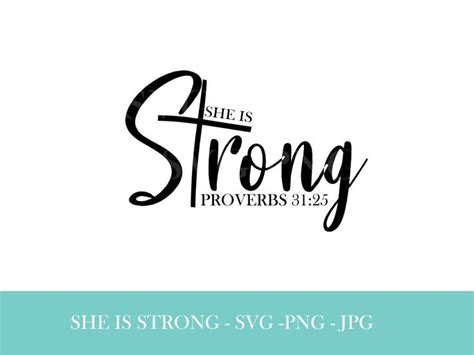 She Is Strong Svg File