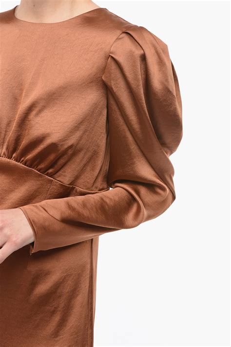 The Andamane Back Neckline Satin Dress Women Glamood Outlet