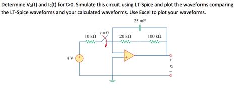 Solved Determine Vo T And Ic T For T O Simulate This Chegg