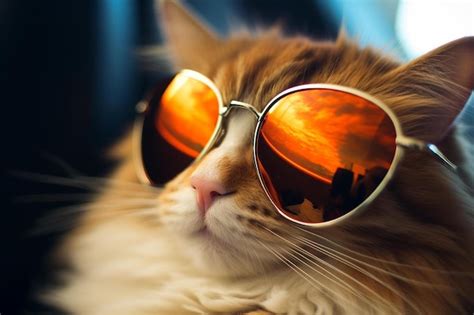 Premium Photo Sunglasses Eye Cat