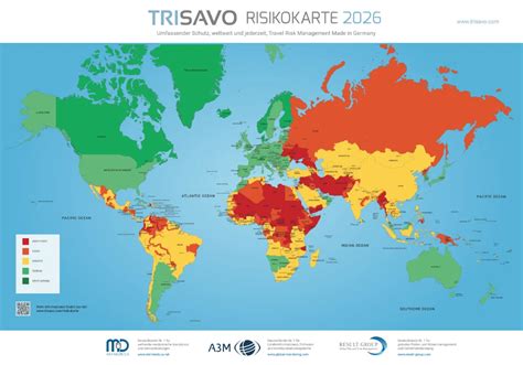 International Travel Risk Map Map Infographic Map