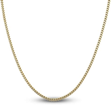 Mens Solid Franco Chain Necklace Gold Ion Plated Stainless Steel 20 2