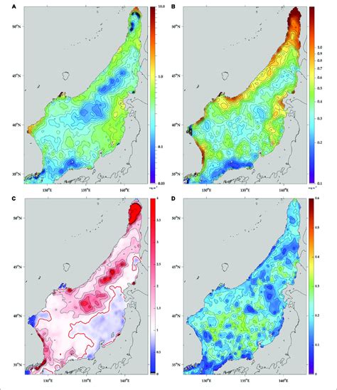 Spatial Distribution Of The Amplitudes Of The A Annual Cycle B