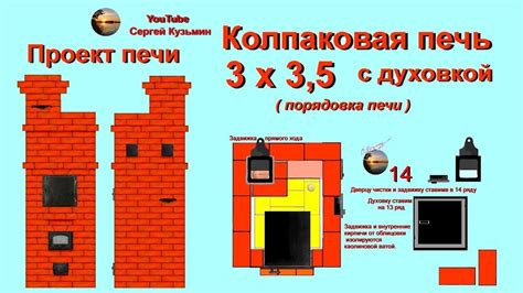 ПРОЕКТ и ПОРЯДОВКА "Колпаковая печь 3х3,5 с духовкой." - YouTube