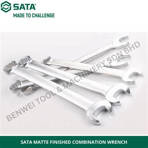 Sata Matte Finished Combination Wrench Spanner Set Shopee Malaysia