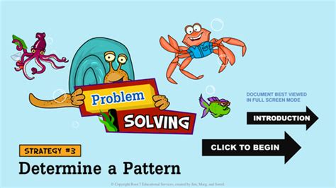 Math Problem Solving Strategies Determine A Pattern Teaching Resources