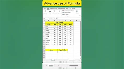 Advance Use Of Excel Formula Exceltips Excel Shorts Viral Viralvideo Excelformula Youtube