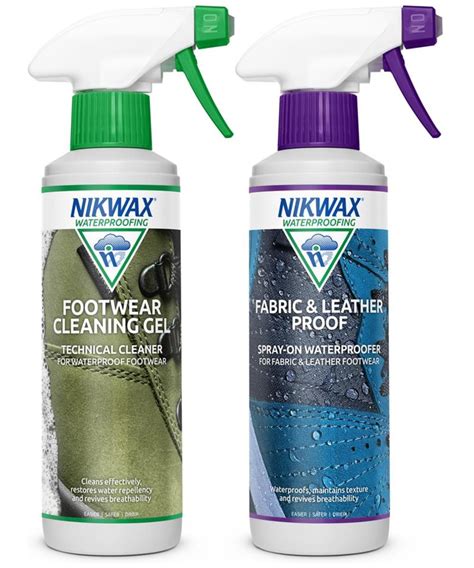 Nikwax Cleaning Fabric Leather Proof Set