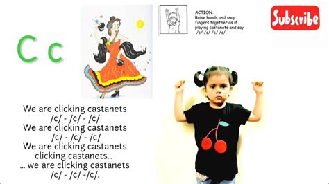We are clicking castanets c c c | Jolly phonic letter c song #phonics # ...