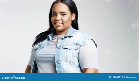 Plus Size Model In Studio Shoot Stock Image Image Of Size Swimsuit 104844919