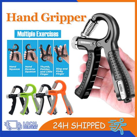 Hand Gripper 5 60kg Adjustable Resistance Hand Grip Automatic Counting