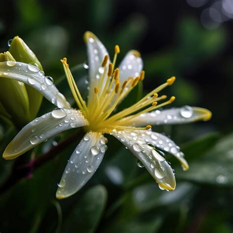 Premium Ai Image Close Up Hypericum Flower