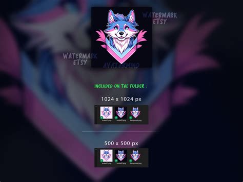 Cute Wolf Logo Transgender Pride Flag Colors One Buyer Only