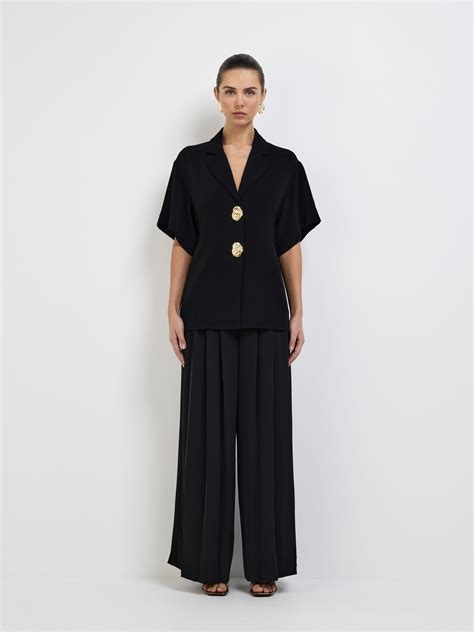 Adele Pant Black Wide Leg Pants Sheike