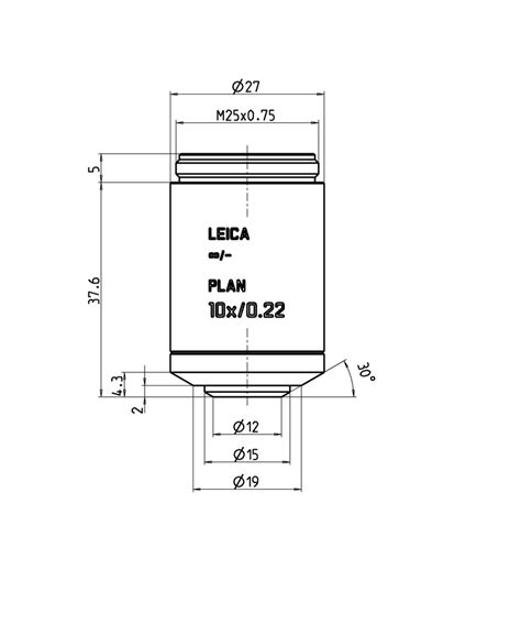 Microscope Objective Plan 10x022 Productos Leica Microsystems