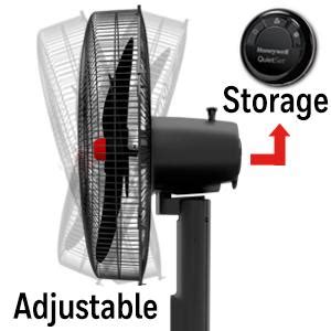 Honeywell HSF B Advanced QuietSet Whole Room Stand Fan Black Ultra Quiet Pedestal Fan