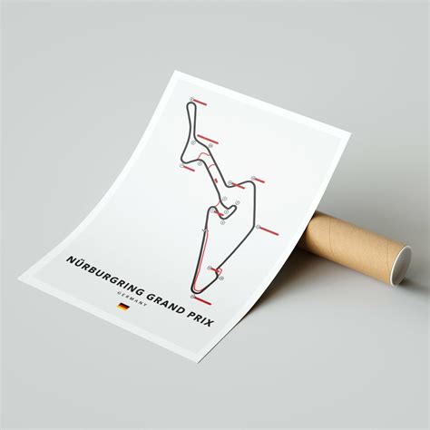 Nurburgring Grand Prix Racing Circuit Print GPBox