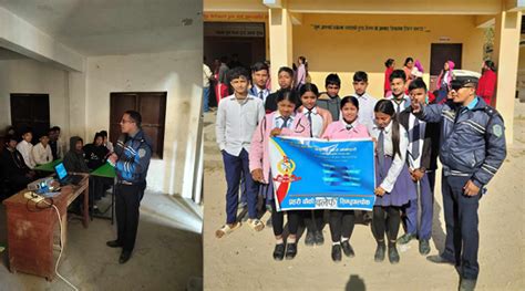 बलेफी माध्यामिक विद्यालयमा ट्राफिक नियम तथा जनचेतना सम्बन्धि कार्यक्रम