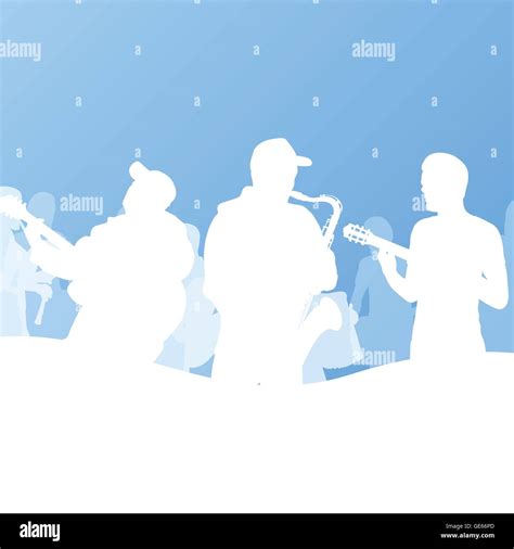 Jazz Music Band Vector Background Illustration Stock Vector Image And Art