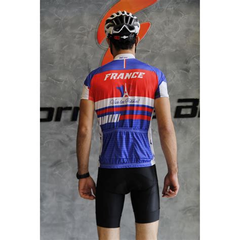 Camisa Ciclismo Volta ao Mundo França Masculina MTB Bike France Roupa