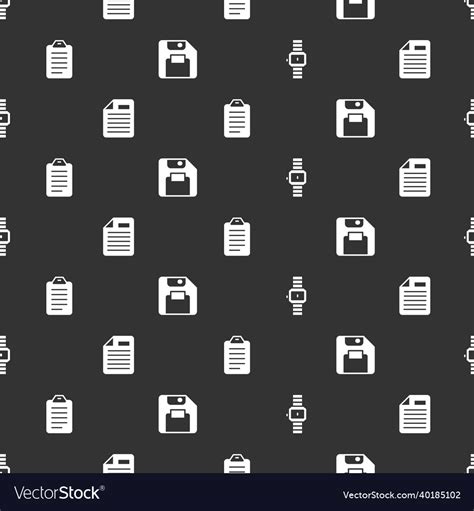 Set Wrist Watch File Document To List Royalty Free Vector