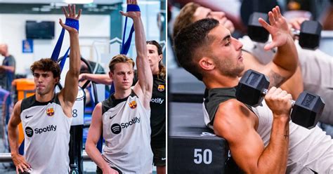 5 Best Pics As Barca Players Back To Training After International Break