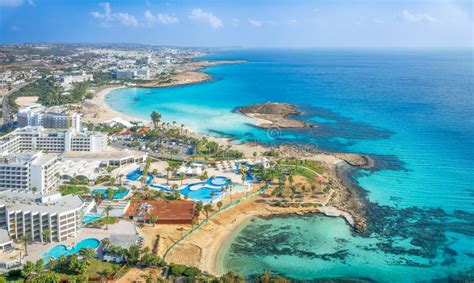Landscape With Nissi Beach Ayia Napa Cyprus Stock Image Image Of