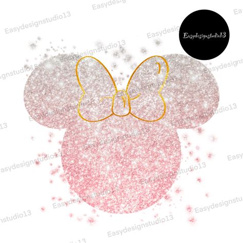 Minnie Mouse Drawing Minnie Mouse Ears Abstract Pattern Design Pink Glitter App Icon