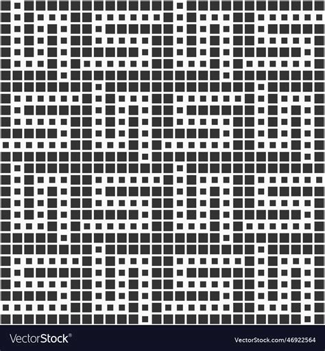 Abstract Grid Halftone Seamless Pattern Tiny Vector Image