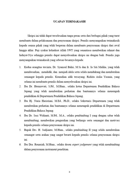Ucapan Terimakasih Pdf