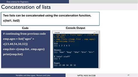 Lec3 Variables And Datatypes Vectors And Lists Ppt