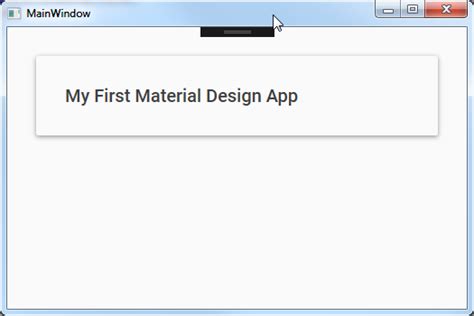 Material Design In Xaml Toolkit