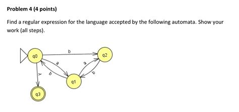 Solved Problem Points Find A Regular Expression For Chegg