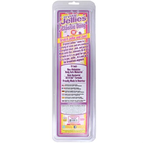 Buy The Crystal Jellies Classic 10 Inch Realistic Dong Clear Doc Johnson