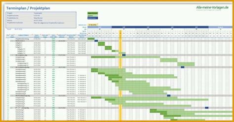 Einzahl Projektplan Excel Download Kostenlos Vorlagen Und Muster