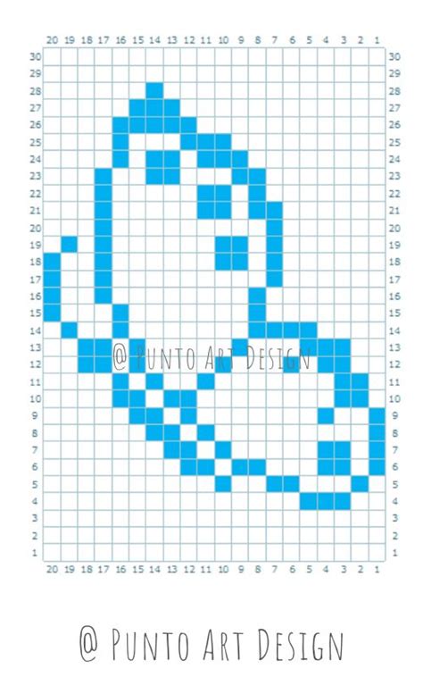 Butterfly Design Chart ⋆ Free Grid Pattern ⋆ Punto Art Design