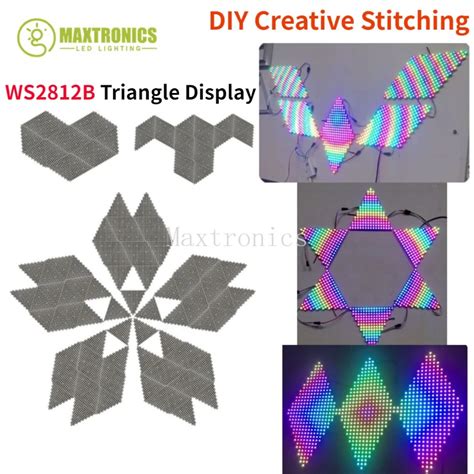 Digital Triangle LED Pixel Screen M Dulos De Painel Endere Veis