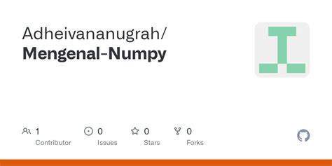 Github Adheivananugrahmengenal Numpy
