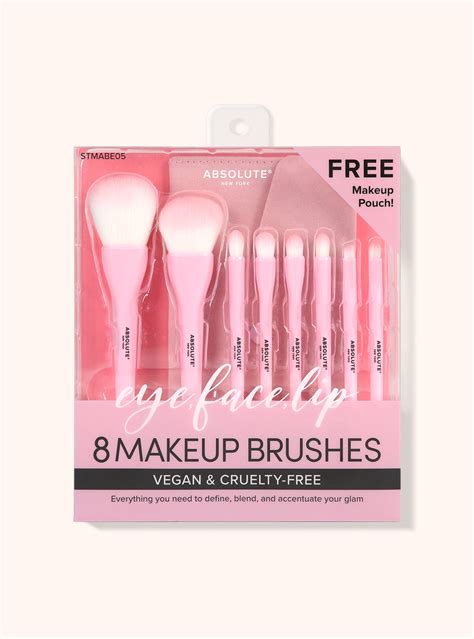 Pink Essentials Makeup Brush Set Absolute New York